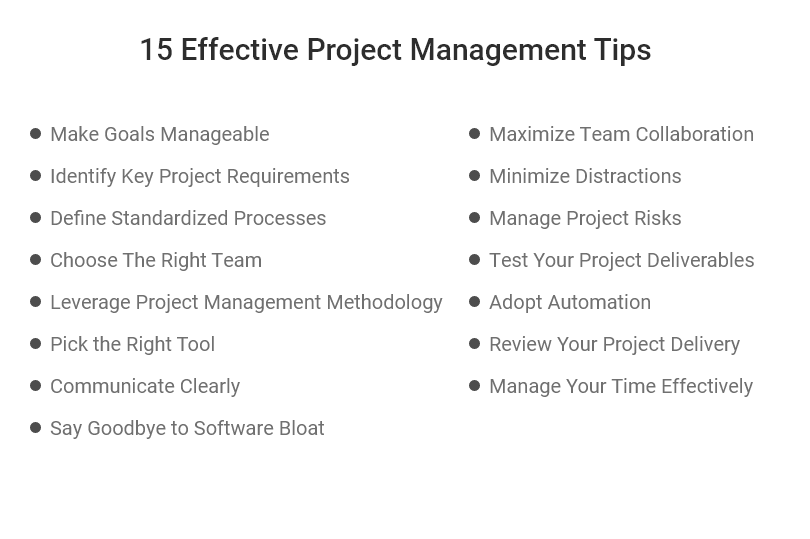 15 Project Management Tips to Help You Lead Successful Projects